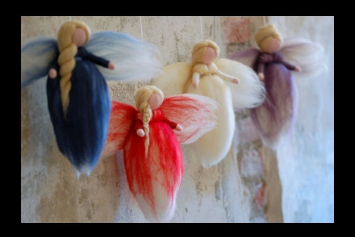 The 4 'angels of Advent' The Red Angel, The Blue Angel, The White Angel ...